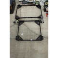 TWO CLARKE STRONGARM FOUR WHEELED TROLLEY BASES