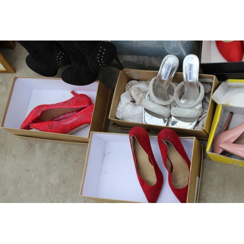 A LARGE ASSORTMENT OF VARIOUS LADIES SHOES
