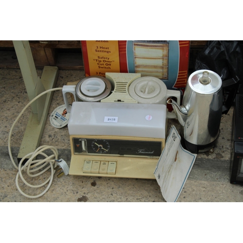 AN ASSORTMENT OF ITEMS TO INCLUDE A TEASMADE, A HEATER AND A MATSUI ...