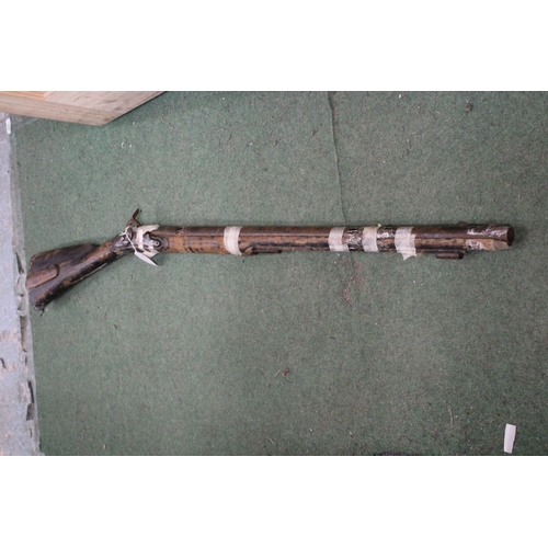 A CONTINENTAL PERCUSSION CAP RIFLE