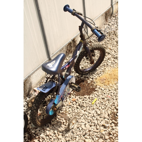 TWO CHILDS APOLLO BIKES WITH STABELISERS