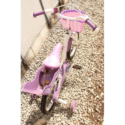 A CHILDS APOLLO BIKE AND A CHILDS OLIVIA BIKE