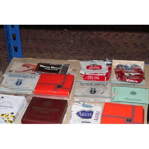 A COLLECTION OF VINTAGE CIGARETTE PACKETS