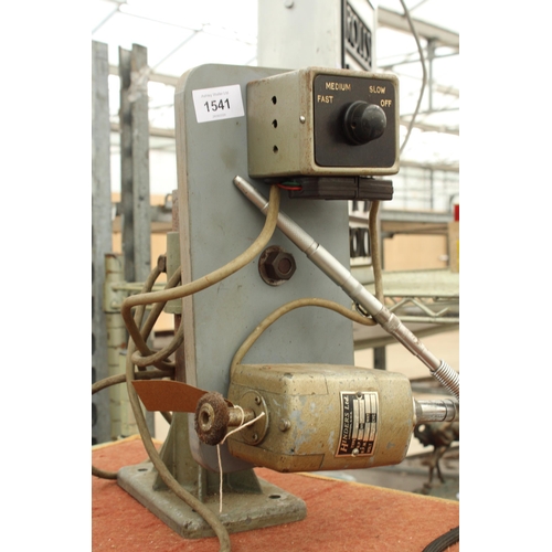 A VINTAGE KEY ENGRAVING MACHINE A POLISHER WITH STAND