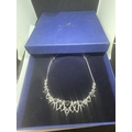 A SWAROVSKI CRYSTAL MULTI STONE, PEARL AND CRYSTAL NECKLACE, RHODIUM ...