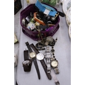 A LARGE COLLECTION - APPROX 38 - OF WATCHES TO INCLUDE PULSAR, JASPER ...