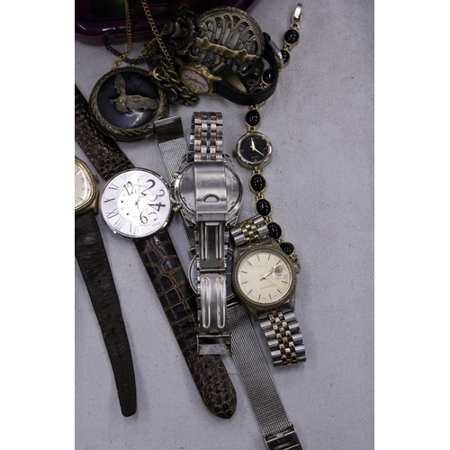 A LARGE COLLECTION - APPROX 38 - OF WATCHES TO INCLUDE PULSAR, JASPER ...