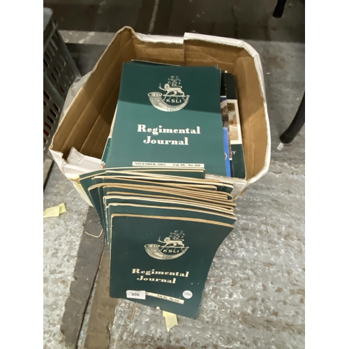 A COLLECTION OF MILITARY BOOKS TO INCLUDE 'REGIMENTAL JOURNAL' AND 'THE ...