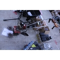 A MANTIS PETROL GARDEN ROTAVATOR WITH HONDA ENGINE