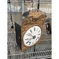 A VINTAGE LONGCASE CLOCK FACE