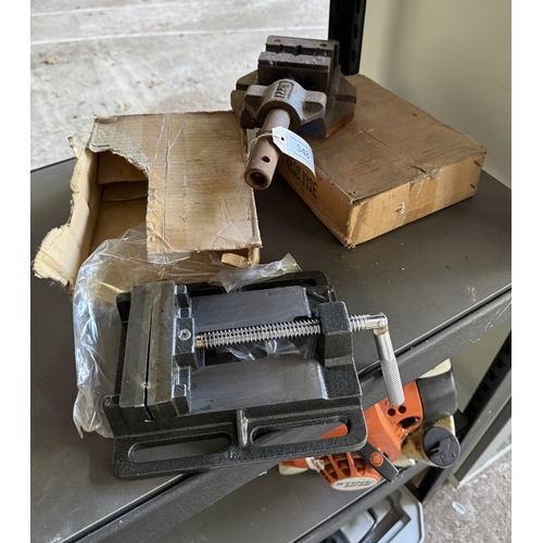 3 MACHINE VICES + VAT
