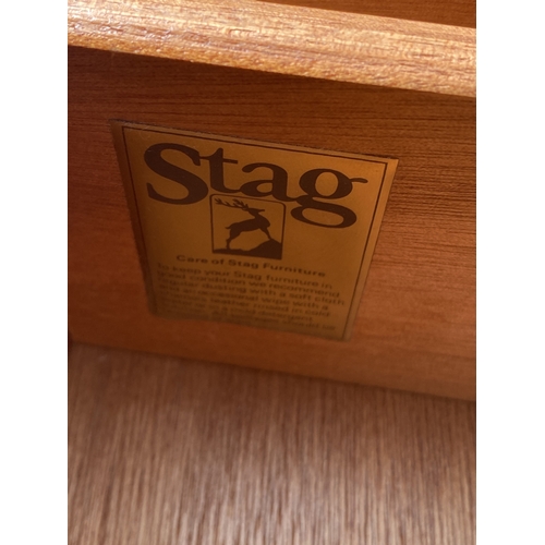 A STAG MINSTREL CHEST OF FOUR SHORT AND TWO LONG DRAWERS, 42" WIDE