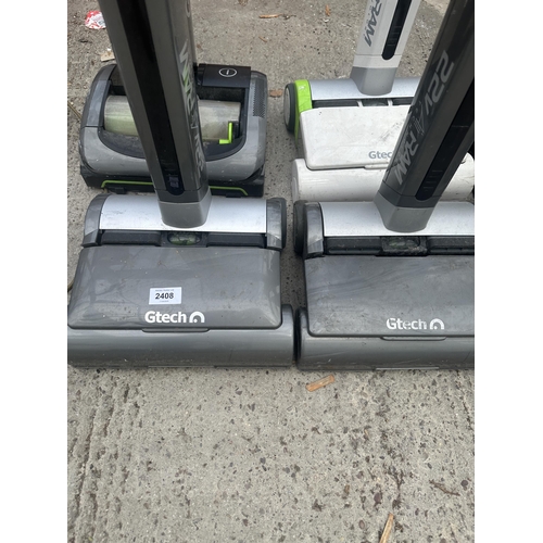 SIX VARIOUS GTECH VACUUM CLEANERS