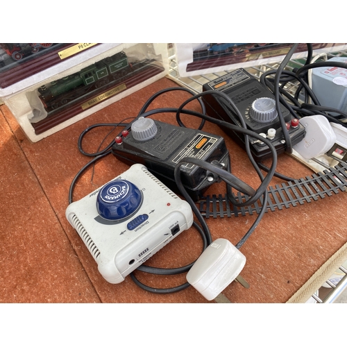 FIVE VARIOUS MODEL STEAM LOCOMOTIVES AND AN ASSORTMENT OF MODEL RAILWAY ...