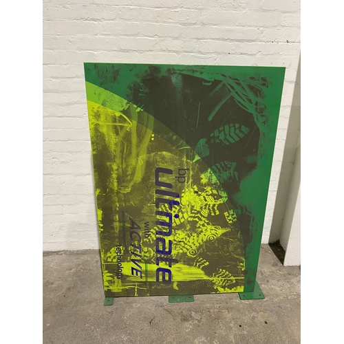 A METAL BP ULTIMATE DOUBLE SIDED ADVERTISING SIGN (128CM x 90CM)