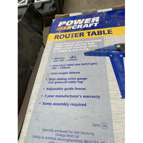 A POWER CRAFT ROUTER TABLE