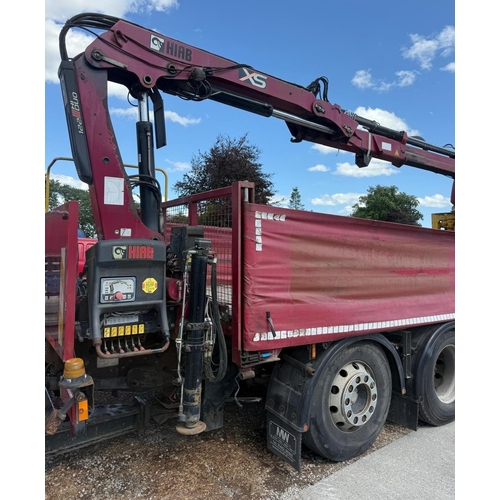 DAF CF SEMI AUTOMATIC DROP SIDE LORRY & DRAG COMPLETE WITH A HIAB WHICH ...