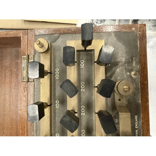 A VINTAGE PHILIP HARRIS LTD, BIRMINGHAM, WHEATSTONE BRIDGE RESISTANCE ...