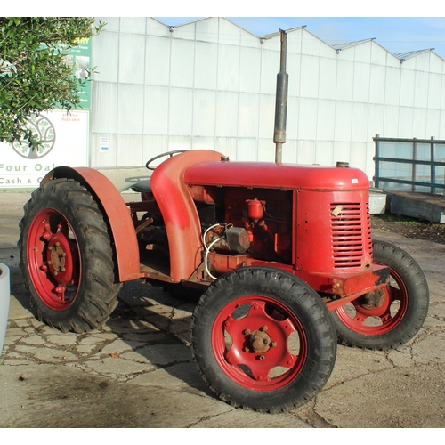 A DAVID BROWN CROP MASTER DIESEL, STARTS AND RUNS. AN UNFINISHED ...