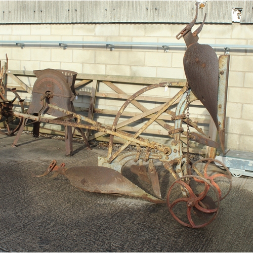 A RANSOMES RLB BALANCE PLOUGH NO VAT