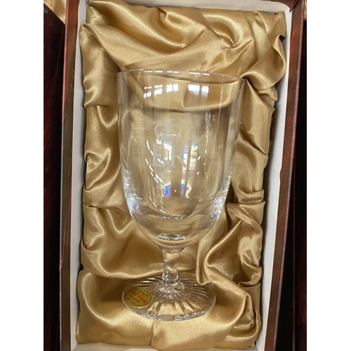 NINE BOXED ROYAL BRIERLEY CRYSTAL GLASSES AND GOBLETS TO INCLUDE THE ...