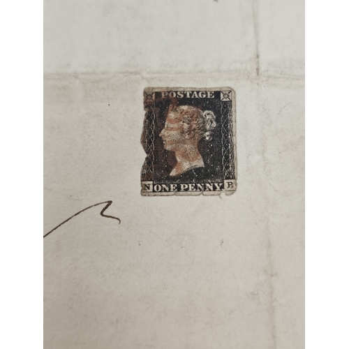 A PENNY BLACK STAMP DATED JULY 1840