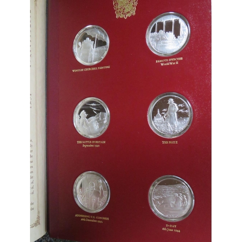 THE CHURCHILL CENTENARY TRUST STERLING SILVER PROOF EDITION COIN SET ...