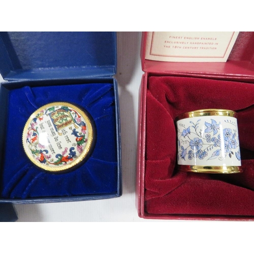 Seven Halcyon Days trinket boxes to include egg shaped examples