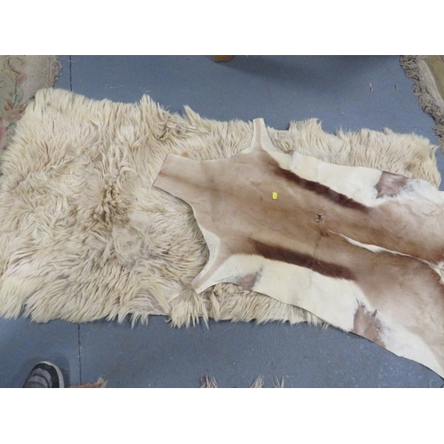 A tray of animal hides