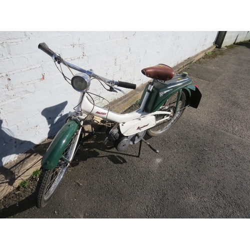 A PART RESTORED 1967 RALEIGH RUNABOUT MODEL RM6 MOPED, with original ...