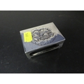 A hallmarked silver matchbox holder