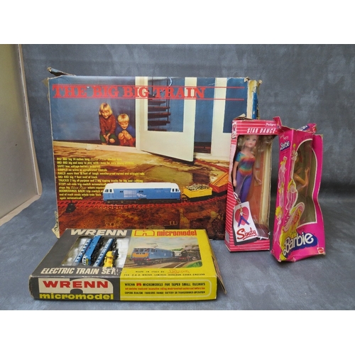A BOXED O GAUGE BIG TRAIN SET, to include diesel locomotive, four ...