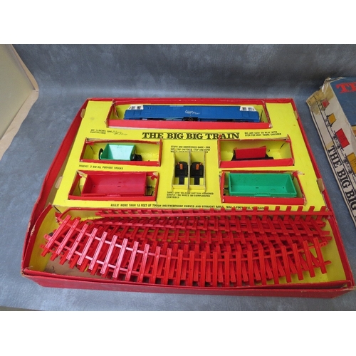 A BOXED O GAUGE BIG TRAIN SET, to include diesel locomotive, four ...
