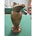 A CONTEMPORARY LARGE WALLYBIRD GROTESQUE STONE BIRD, H 47 cm