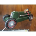 'Kyle Heath' limited edition wooden racing car with driver 31/500
