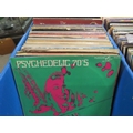 Three trays of LP records