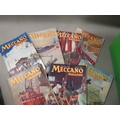 A small tray of assorted Meccano magazines