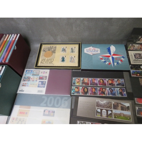 A TRAY FULL OF STAMP PRESENTATION PACKS, together with The Castles ...