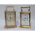 A Taylor & Bligh carriage clock together with another