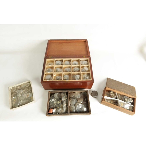 A MASSIVE COLLECTION OF POCKET WATCH GLASSES AND PERSPEX EXAMPLES OF ...