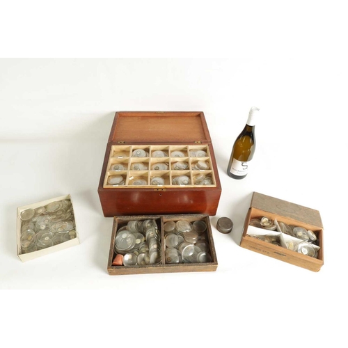 A MASSIVE COLLECTION OF POCKET WATCH GLASSES AND PERSPEX EXAMPLES OF ...