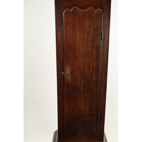 THOMAS STRINGER, DRAYTON. A MID-18TH CENTURY EIGHT-DAY OAK LONGCASE ...