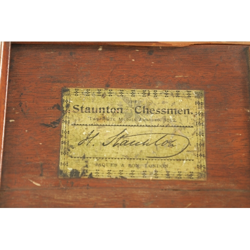 A JACQUES OF LONDON STAUNTON CHESSMAN CHESS SET boxwood and ebony ...