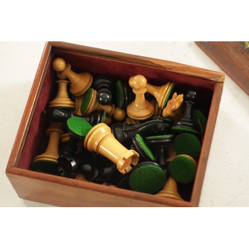 A JACQUES OF LONDON STAUNTON CHESSMAN CHESS SET boxwood and ebony ...