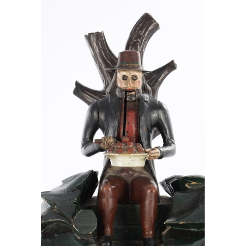 A RARE 19TH CENTURY BLACK FOREST AUTOMATION “DUMPLING EATER” MANTEL ...