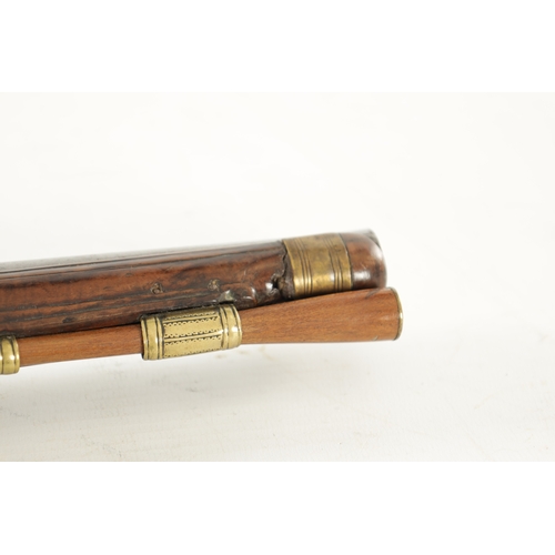 IH DEOP. A PAIR OF 18TH CENTURY SPANISH FLINTLOCK HOLSTER PISTOLS, each ...
