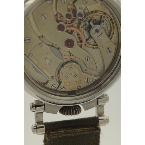A GENTLEMAN'S STAINLESS STEEL TOUCHON (SWISS) WRISTWATCH WITH POCKET ...