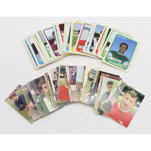 A collection of bubble gum football trading cards, largely by A & BC ...