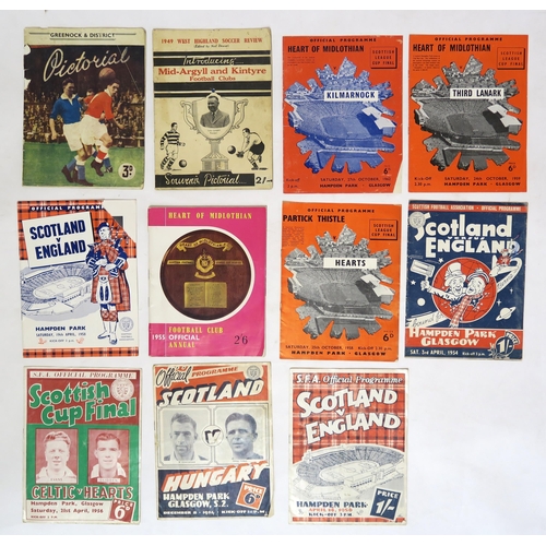 SPORTING MEMORABILIA SCOTTISH FOOTBALL INTEREST A CHILDHOOD COLLECTION ...