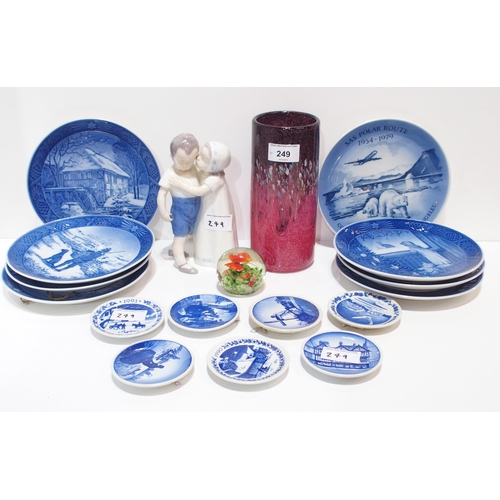 Royal Copenhagen plates including SAS Polar Route, Bing and Grondahl ...